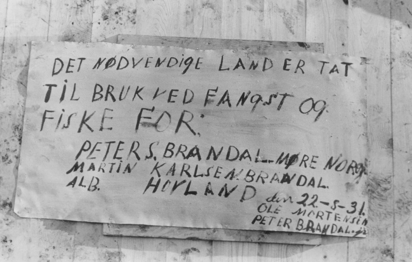 Okkupasjon av Eirik Raudes Land – Ishavsmuseet Aarvak